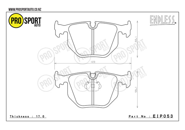 ENDLESS EIP053 Brake Pads – ProsportAutoNZ